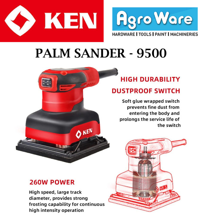 KEN Palm Sander 9500 (Heavy Duty) | Lazada
