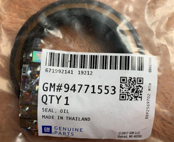 Rear Differential Axle Oil Seal (Single Bearing) - GM 94771553 ...