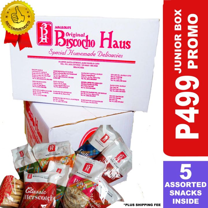 SnackBox Assorted Biscocho, Butterscotch, Pinasugbo, Galletas, Toasted ...