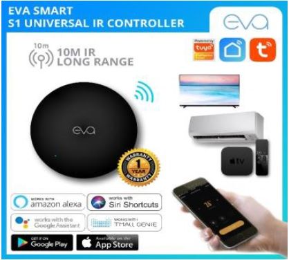 EVA s1 mini WiFi Tuya Universal Remote Control Hub 多功能无线遥控机 | Lazada
