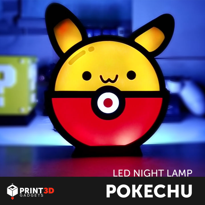 Pokemon Pikachu Led night lamp with remote | Lazada PH