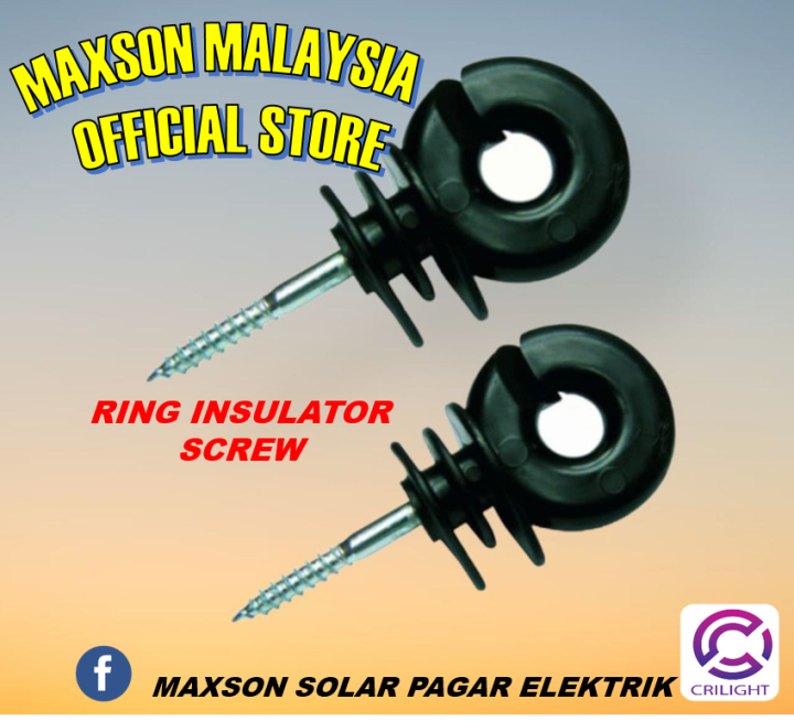 Crilight MAXSON RING INSULATOR SCREW untuk kegunaan TIANG KAYU atau ...