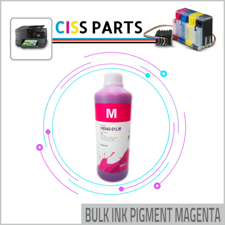 HP CISS Bulk Ink Pigment - Magenta / Pigment Ink Magenta / HP Pigment ...