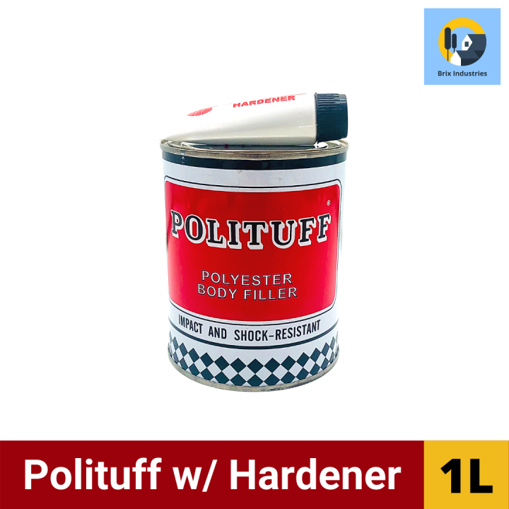 Polituff Polyester Body Filler with Hardener 1 Liter Impact and Shock ...