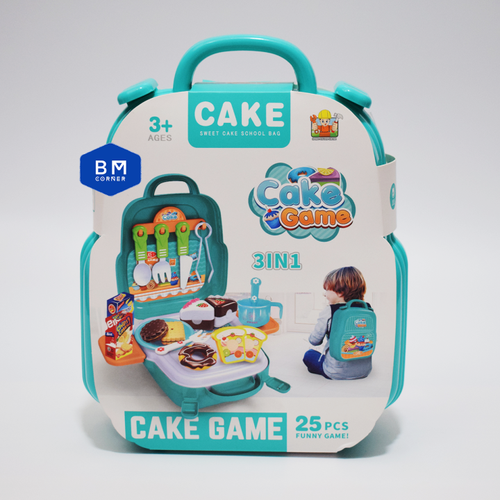 Kids Sweet Cake Set Play Role Pretend Backpack Toys | Lazada PH