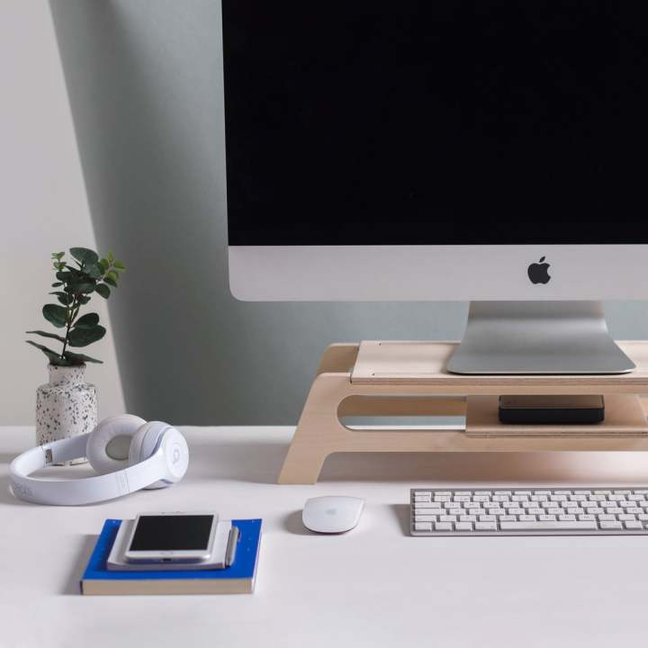 [HCM]Desktop Display Support - Kệ gỗ để màn hình máy tính PC/Laptop ...