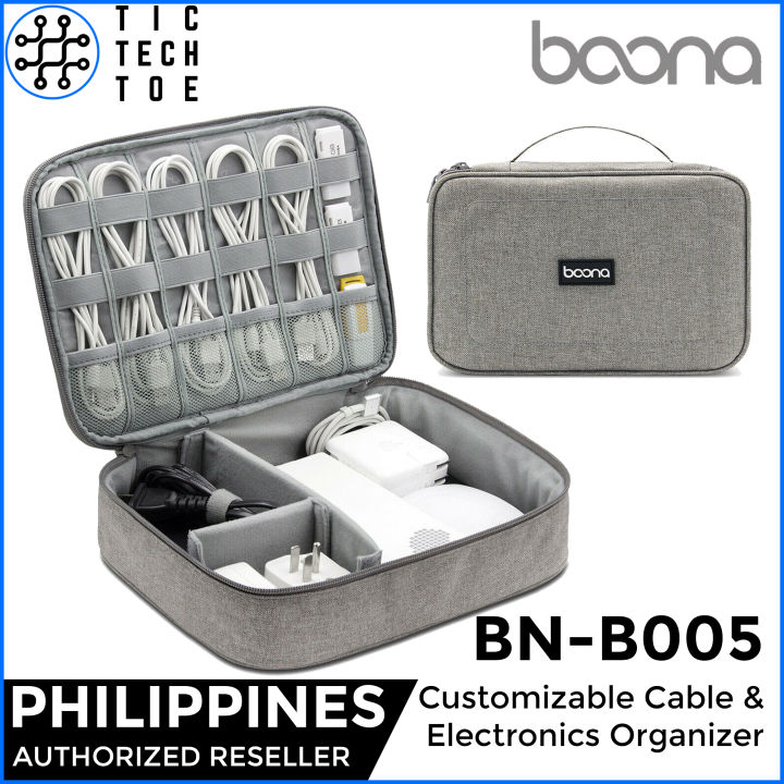 Baona Customizable Cable and Electronics Organizer Travel Bag | Lazada PH
