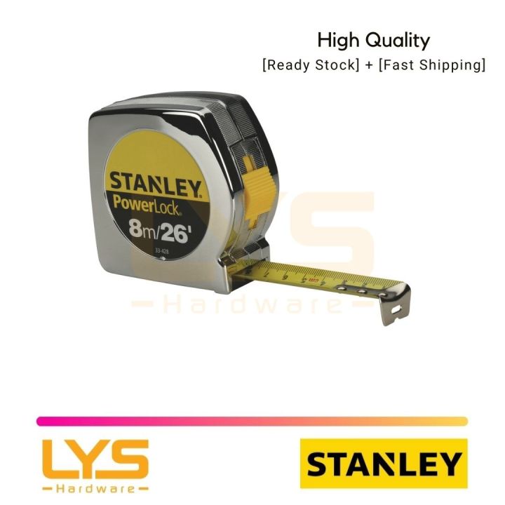 [LYShardware][STANLEY] 8m/26 ft PowerLock® Classic Measuring Tape [STHT ...