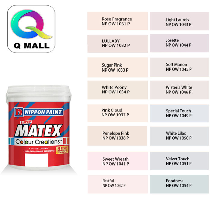 (1031-1054) 5L Nippon Paint Interior Super Matex Timeless Off-Whites ...