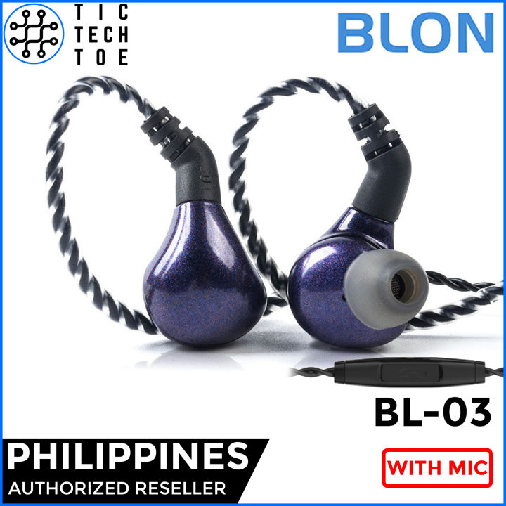 BLON BL-03 / BL03 03 HiFi Dynamic Carbon Driver Earphones with Mic | Lazada PH