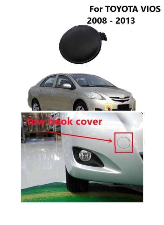 Auto Front Bumper Towing Hook Cover Case For TOYOTA VIOS 2008 2009 2010 ...
