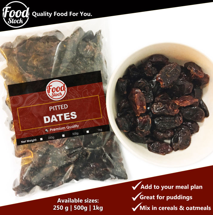 Food Stock Pitted Dates (250g, 500g, 1kg) | Lazada PH
