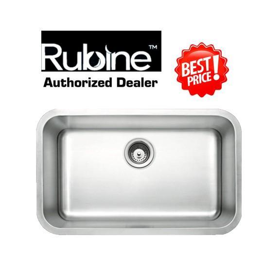Rubine Single Bowl Undermount Stainless Steel Sink FOX610-75U | Lazada ...