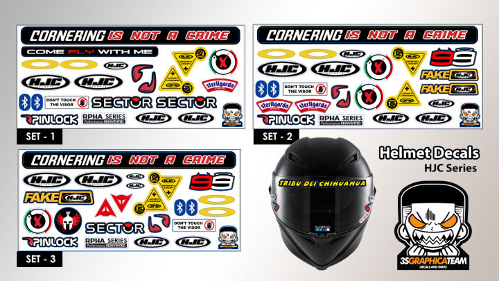 Helmet Visor Decals - HJC | Lazada PH