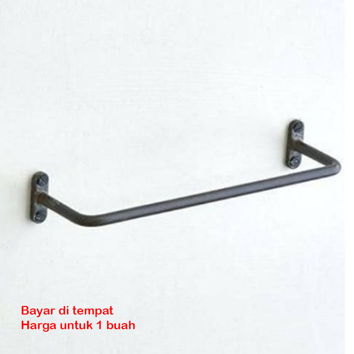 Besi pegangan toilet atau rak gantungan handuk | Lazada Indonesia