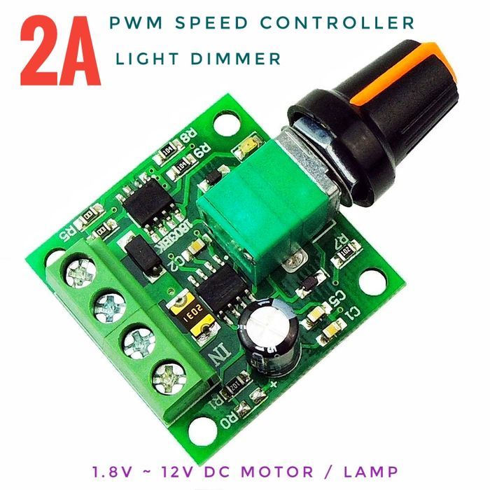 PWM Motor DC Speed Controller 2A 1.8-15V Pengatur Kecepatan Motor DC ...
