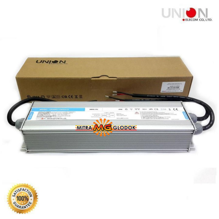 POWER SUPPLY TRAFO BALLAST TRAVO UNION WATERPROOF OUTDOOR DC 12V 25A ...