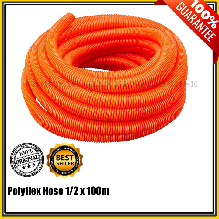 Polyflex Orange Flexible Hose 1/2 x 100meters | Lazada PH