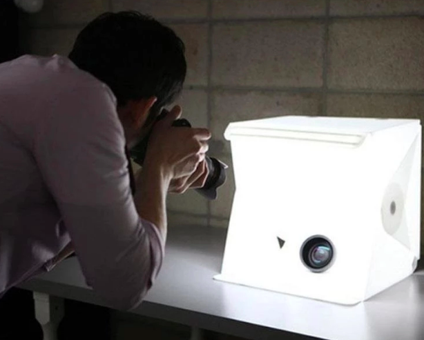 Mini Studio Light Box Kit LED Folding Photography Lighting Softbox with ...