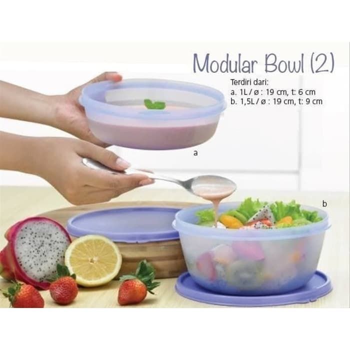 Tupperware Modular bowl set (2) | Lazada Indonesia