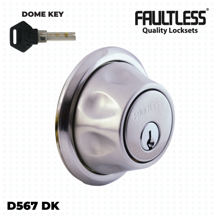 Faultless Deadbolt D567 Dome Key | Lazada PH