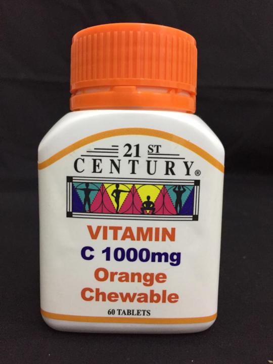 21st CENTURY Vitamin C 1000mg Orange Chewable 60 tablets | Lazada