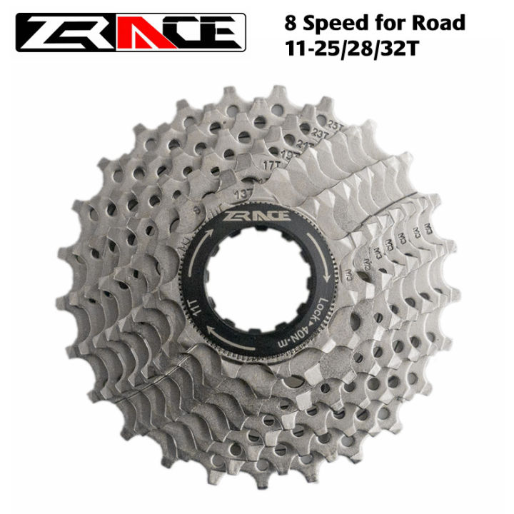 ZRACE 8 S Road Bike Cassette 8 Tốc Độ Cogs 11-25T/11-28T/11-32T Bạc ...