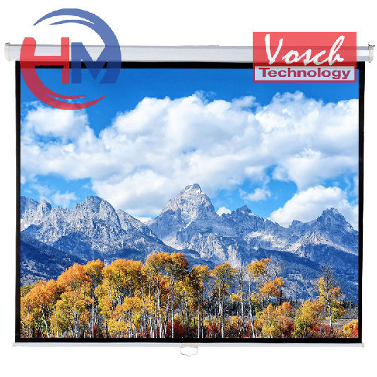 Vosch Series 2 Manual Wall Projector Screen 8ft x 8ft (96 inch x 96 ...