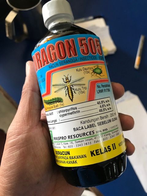 Racun Serangga 505 - Ulat daun,pokok & buah, anai2 & kumbang. sesuai ...