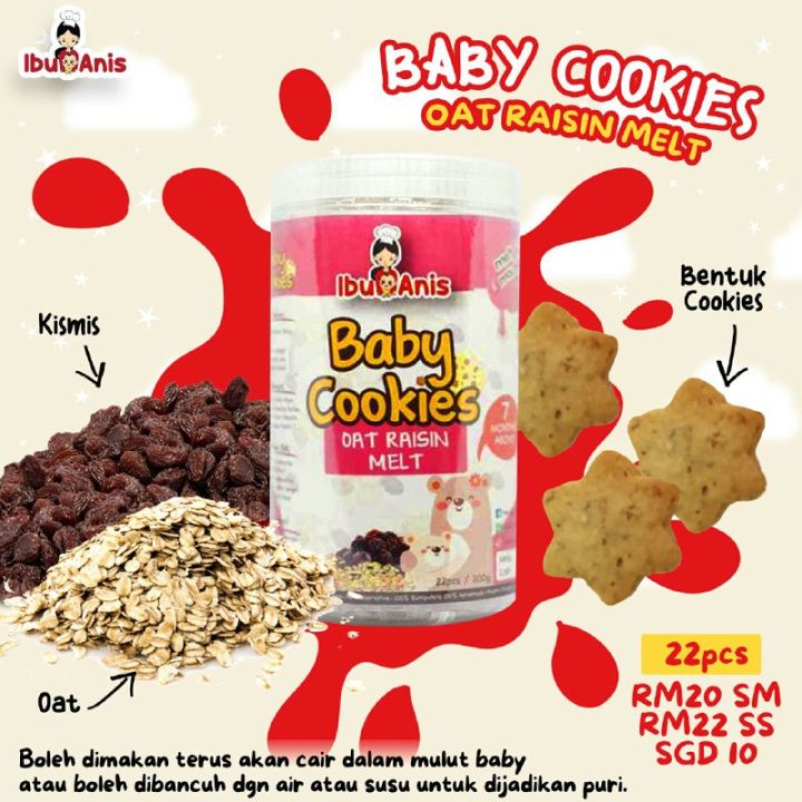 Cookies Oat Raisin Melt Ibu Anis | Lazada