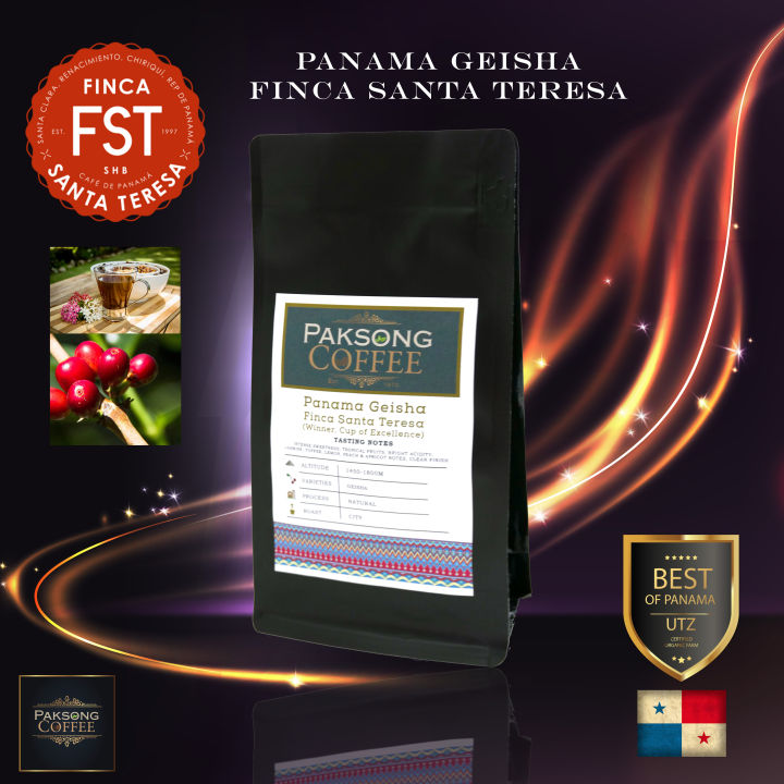 Panama Geisha, Finca Santa Teresa 100g Coffee Beans (by Paksong Coffee ...