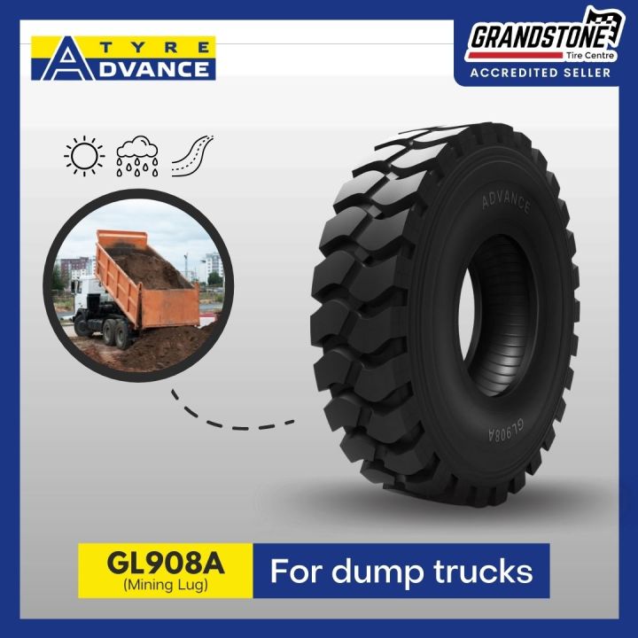 Advance 8.25R20 16PR GL908A with tube and flap mining lug radial dump ...