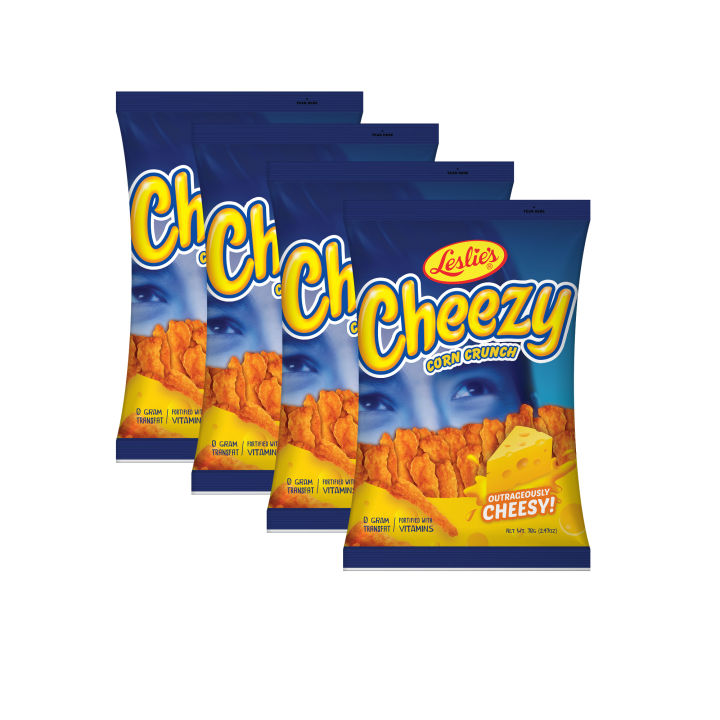Cheezy Corn Crunch Original Cheese 70g x 4 | Lazada PH