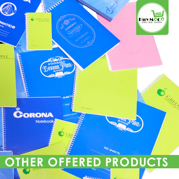 CORONA NOTEBOOK l Spiral Type 8.5" x 11" - 100 Leaves | Lazada PH