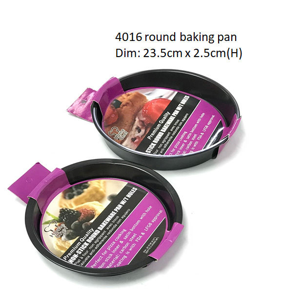 UGOLD HOUSEWARE 8 & 9 Inch Non-Stick Round Pizza Pan/ Loyang Pan Bulat ...