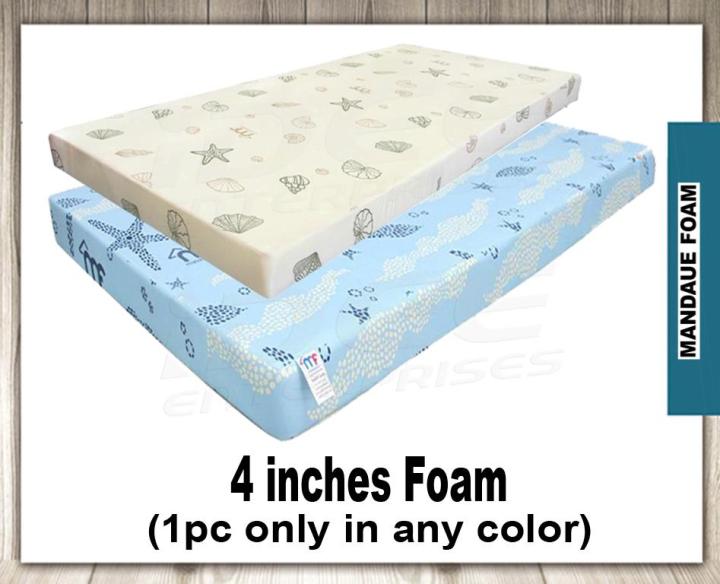 Mandaue Foam Mega Foam Mattress 4 inches with Free Cover | Lazada PH