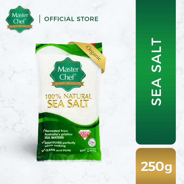 Master Chef 100% Natural Sea Salt 250g (Vegan, Keto Seasoning) | Lazada PH
