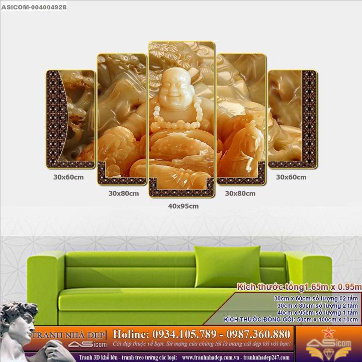 Bộ tranh phật giáo treo tường - TRANH ĐỨC PHẬT với 2 lựa chọn chất liệu ...