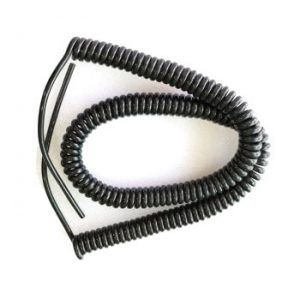สายเคเบิล คอยล์สปริง Spiral Spring Cable ขนาด 2core, 0.5 Sqmm. ยืดออก 5 ...