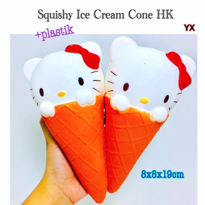Squishy Ice Cream Cone Hello Kitty | Lazada Indonesia