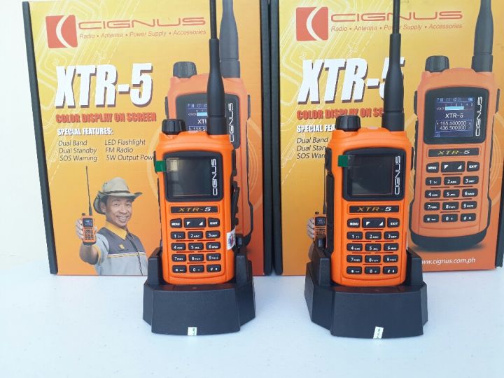 CIGNUS XTR-5 PROFESSIONAL DUAL BAND TWO-WAY RADIO (Set of 2) | Lazada PH