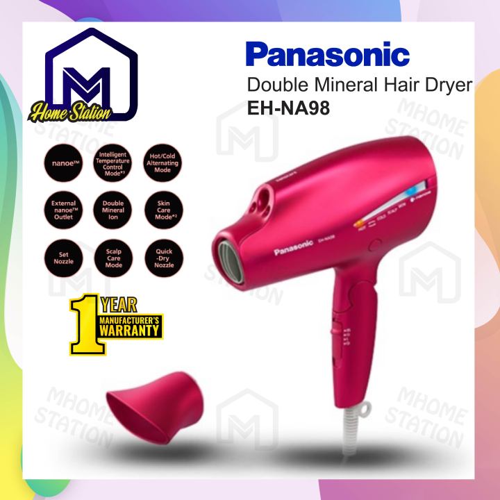 Panasonic Nanoe & Double Mineral Hair Dryer (1800W) EH-NA98 | Lazada