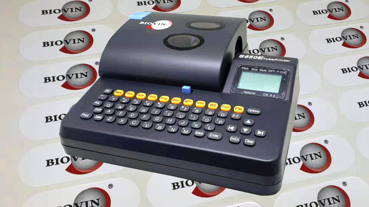 S650E2 Biovin Electronic Lettering Machine for printing PVC Tube, Heat ...
