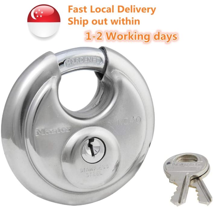 [SG Seller] Master Lock Padlock Stainless Steel Discus, model 40DPF ...