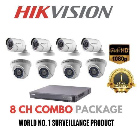 HIKVISION 8 Channel 5MP CCTV Package WITH Hard Disk | Lazada