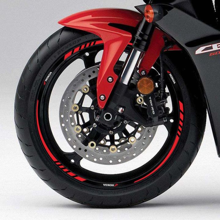 17 Inch Reflective Motorcycle Rim Wheel Hub Sticker for HONDA CB CBR ...