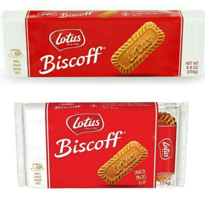 Lotus Biscoff Biscuits 124g (8x2P) EX:11/2023 or 250g EX:08/2023 with ...