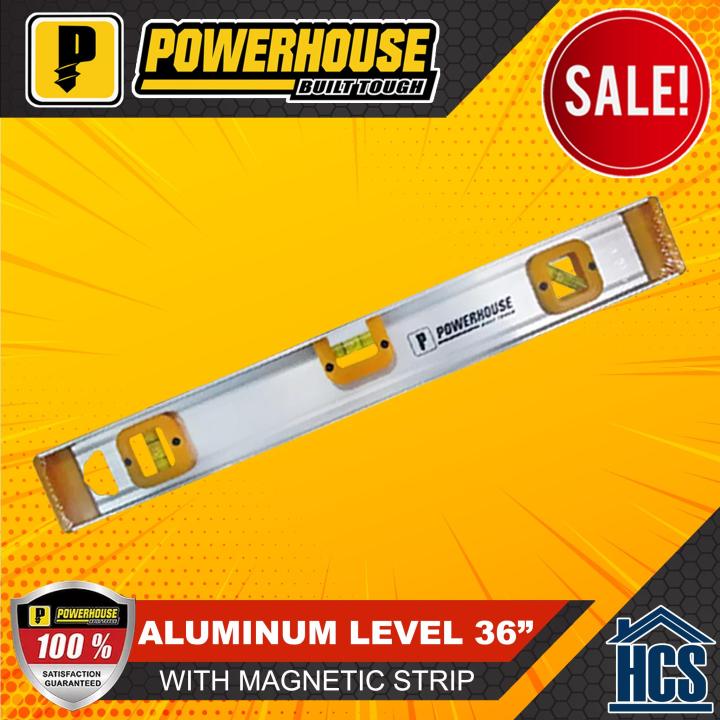Powerhouse Aluminum Level w/ Magnetic Strip 36 INCH | Lazada PH