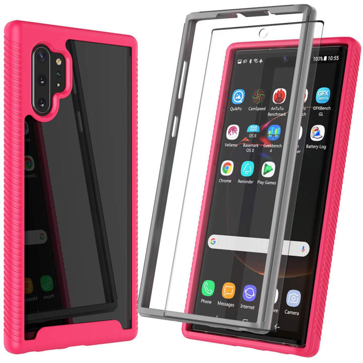 Samsung Note 10 Plus Case, S25 Ultra Case [Tempered Glass Screen ...