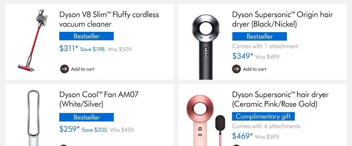 Dyson Official Store in Singapore, Online Shop 12 2024